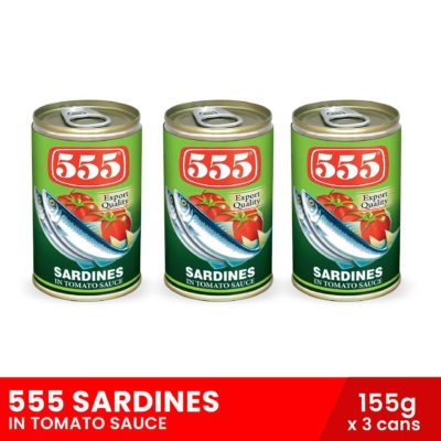 555 Sardines in Tomato Sauce 155g x 3 cans – Biggrocer