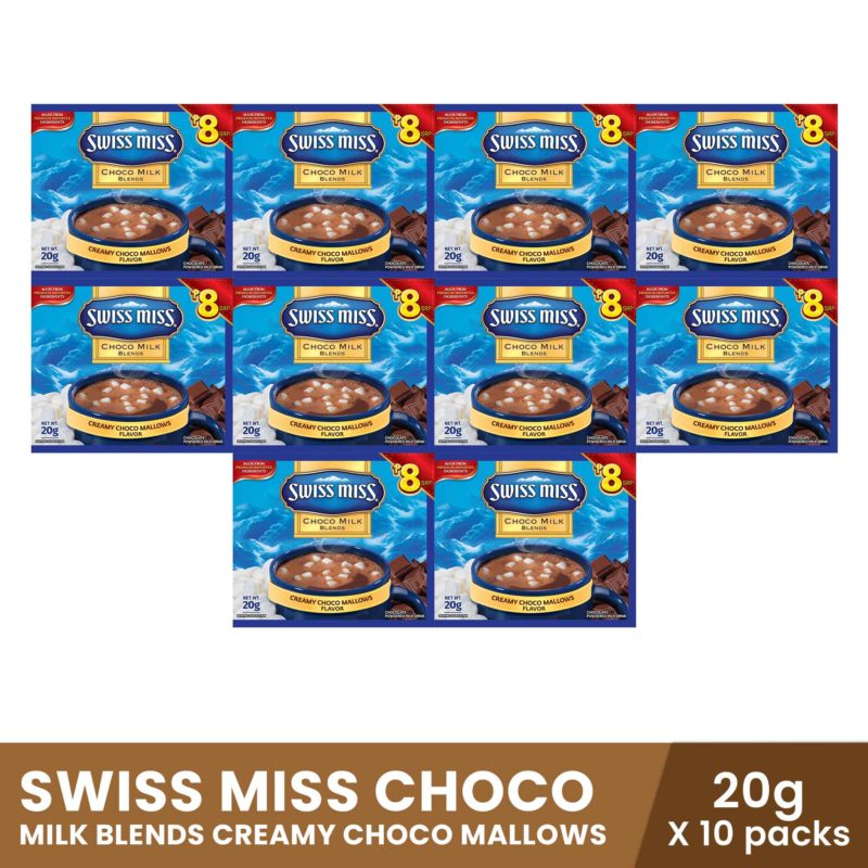 SWISS MISS Choco Milk Blends Creamy Choco Mallows 10 sachets x 20g ...