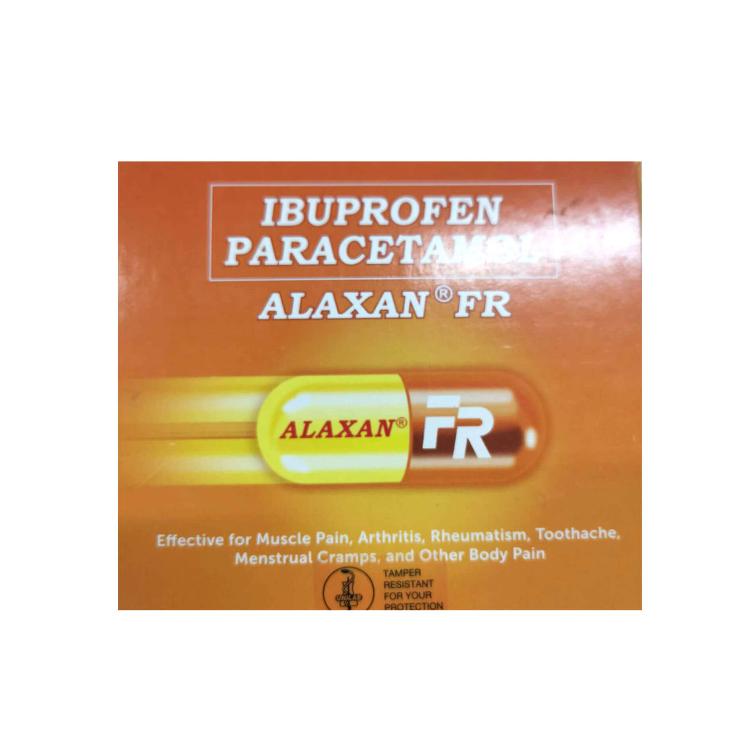 ALAXAN FR x 10 capsules (For Pain Relief & Fever) – Biggrocer