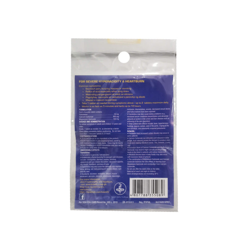 KREMIL-S Advance 4+1 Chewable Tablets (For hyperacidity & heartburn ...
