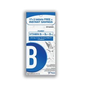 PHAREX Vitamin B1+B6+B12 Complex 17+3 tablets (For Nerve Health ...