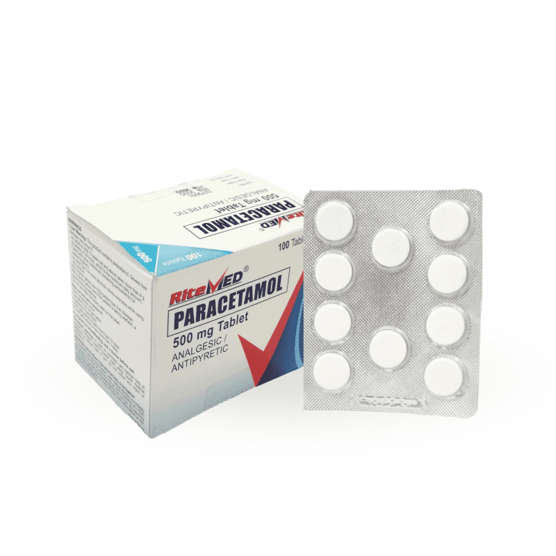 RITEMED Paracetamol 500mg x 20 tablets (Relief Of Minor Aches And Pains ...