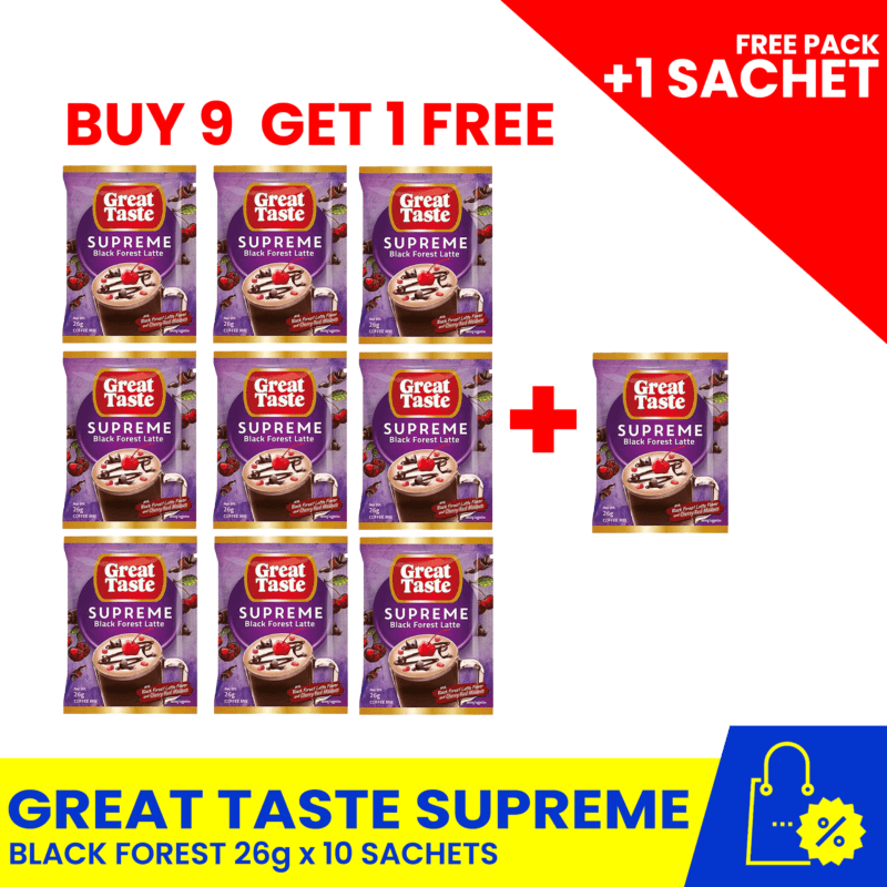 GREAT TASTE Supreme Toffee Hazelnut 26g x 10 sachets – Biggrocer