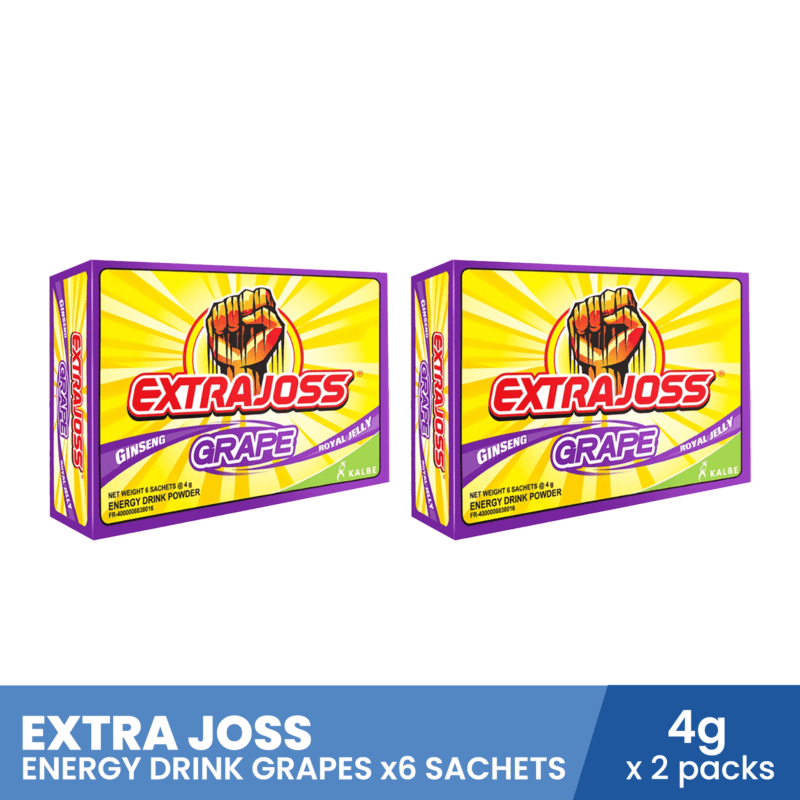 EXTRA JOSS Energy Drink Grapes 4g x 6 sachets x 2 packs – Biggrocer