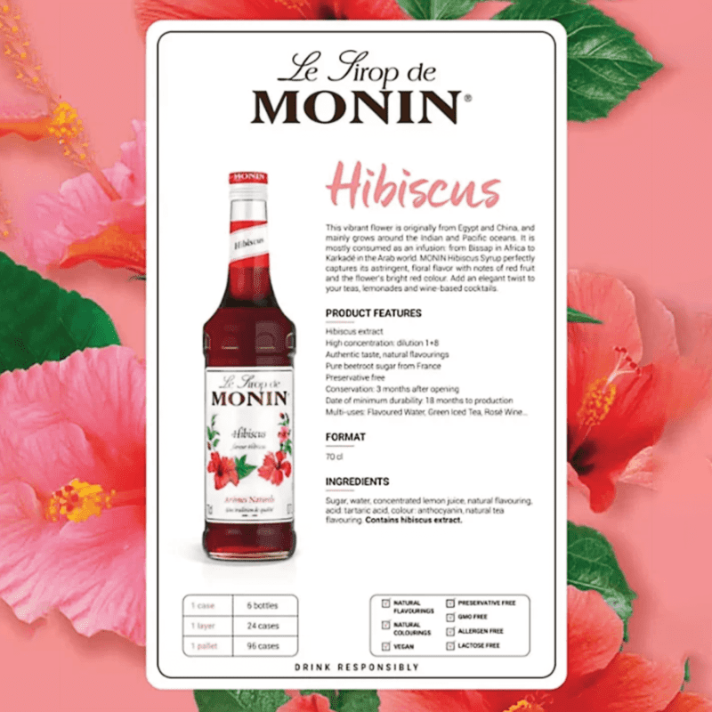 MONIN Syrup Hibiscus 700ml – Biggrocer