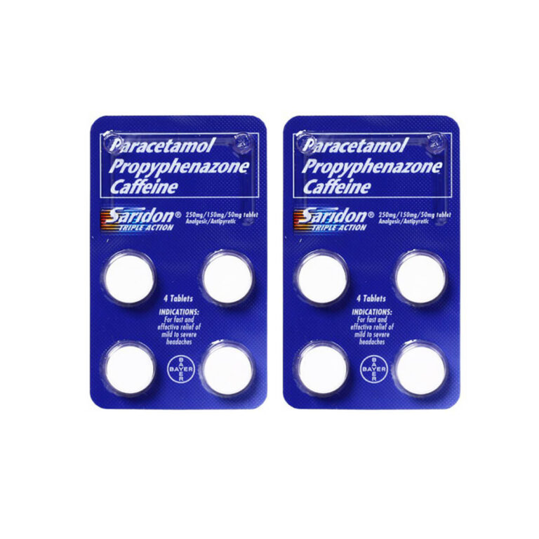 SARIDON Paracetamol 250mg x 8 tablets – Biggrocer