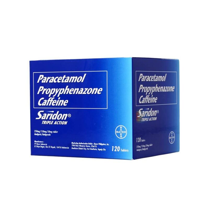SARIDON Paracetamol 250mg x 8 tablets – Biggrocer
